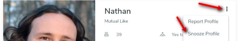 How can I snooze a profile? – CatholicMatch Help Center